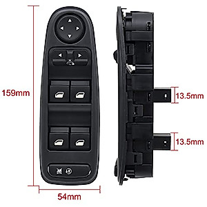Power Window 6554YH 6554.YH Compatible with Citroen C4 Compatible with Grand Compatible with Picasso 2007-2014 Electric Power Window Regulator Master Switch Mirror Control Button Window Master Switch
