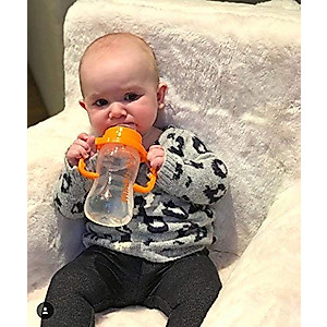 Thinkbaby Baby Bottle to Sippy Conversion Kit, Orange
