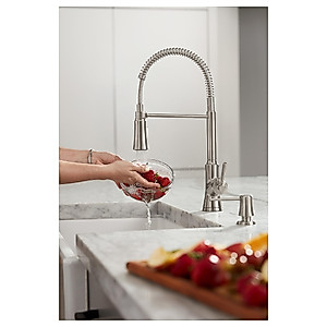 hansgrohe3-inch Bath and Kitchen Sink Soap Dispenser Transitional in Stainless Steel Optic, 04796800