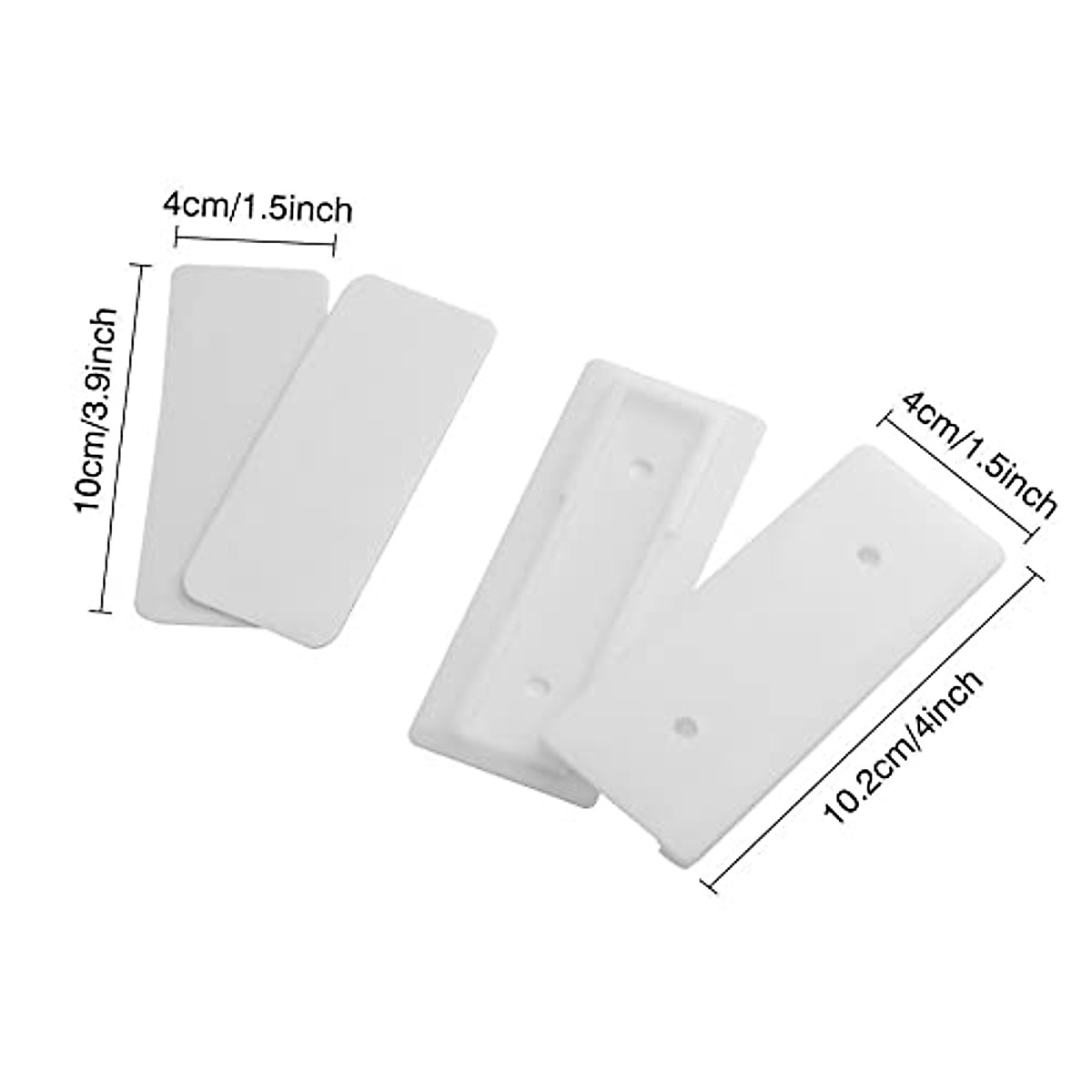 XIAOL Power Strip Holder, 5 Pack Self Adhesive Power Strip Mount, Surge Protector Mount Punch Free Cable Management System for WiFi Router Tissue Box