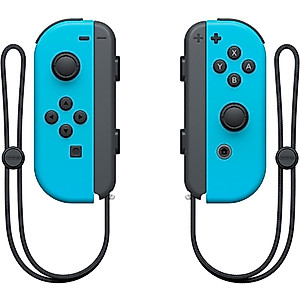 Nintendo Swtich 4 items Bundle:Nintendo Switch 32GB Console Gray Joy-con,64GB Micro SD Memory Card and an Extra Pair of Nintendo Joy-Con (L/R) Wireless Controllers Neon Blue,The Legend of Zelda