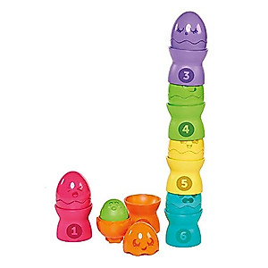Toomies TOMY Hide & Squeak Eggstension Egg Stackers