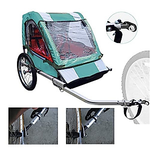 Fat-Cattie Bike Trailer Coupler Attachment Hitch Quick Release Steel Linker Bicycle Trailer Hitch Adapter Attachment, Bicycle Rear Trailer Replacement Axle Mount Hitch and Parts Complete Kit