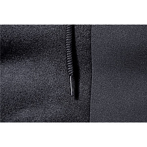 Maiyifu-GJ Men Casual Drawstring Slim Fit Hoodies Novelty Patchwork Pullover Hoodie Lightweight Athletic Hooded Sweatshirts (Grey,3X-Large)