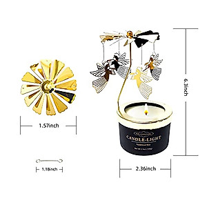 Gifts for Women,Funny Gifts for Her,Birthday Gifts for Women,Unique Candle Gifts for Colleagues,Mom and Wife,Birthday,Valentines Day Gifts for Her,Rotating Scented Candles(Angel).