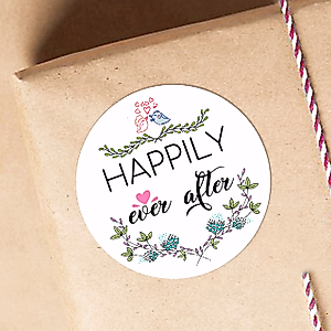 Happily Ever After Wedding Favor Wedding Stickers Wedding Favor Gift Labels Stickers-120PCS