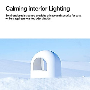 pidan Igloo Cat Litter Box Dome Litter Box Extra Large Igloo Litter Box Dog Proof Kitty Litter Box Furniture with Modern Minimalist Design, Litter Box Furniture Dot Design Award 2016