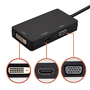 Mini Display Port DP to HDMI VGA DVI Converter For Microsoft surface pro 1 2 3 4