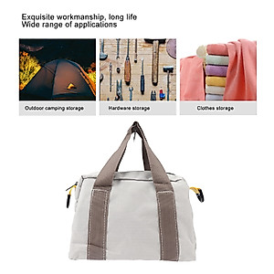 Heavy Duty Wide Mouth Tool Bag with Large Capacity Wear Resistant for Electricians, Plumbers, Mechanics, Plumbers, Handymen (16 Inch)