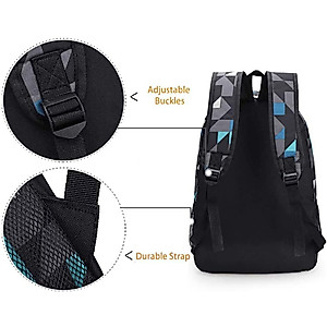 PIESWEETY Smile Luminous Backpack DJ Music Bracelet for Kids Christmas Gift, Fashion Laptop Backpack Schoolbag Daypack for Travel Outdoor Rucksack, Black