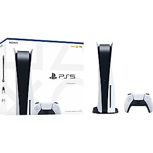 2022 Play-tation 5 Disc Version PS-5 Gaming Console x86-64-AMD Ryzen Zen 8 Cores CPU, AMD Radeon RDNA, 16GB GDDR6 Memory, Ultra-High Speed 825GB SSD, 4K Blu-ray Player, WiFi 6, Bluetooth 5.1