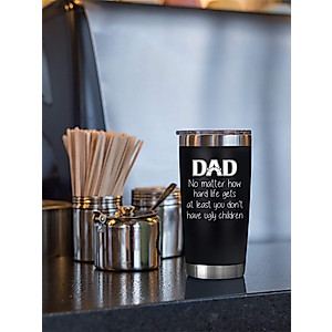 NewEleven Gifts For Dad - Birthday Gifts For Dad From Daughter, Son, Kids - Husband Gifts - Unique Birthday Present Ideas For Father, Husband, New Dad, Bonus Dad From Daughter, Son - 20 Oz Tumbler