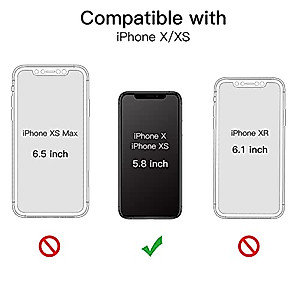 JETech Glitter Case for iPhone Xs and iPhone X, 5.8-Inch, Bling Sparkle Shockproof Phone Bumper Cover, Cute Sparkly for Women and Girls (Clear)