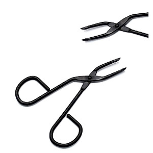 DDP Pro Scissor-like Tweezer Slant 'Eyebrow Black Color