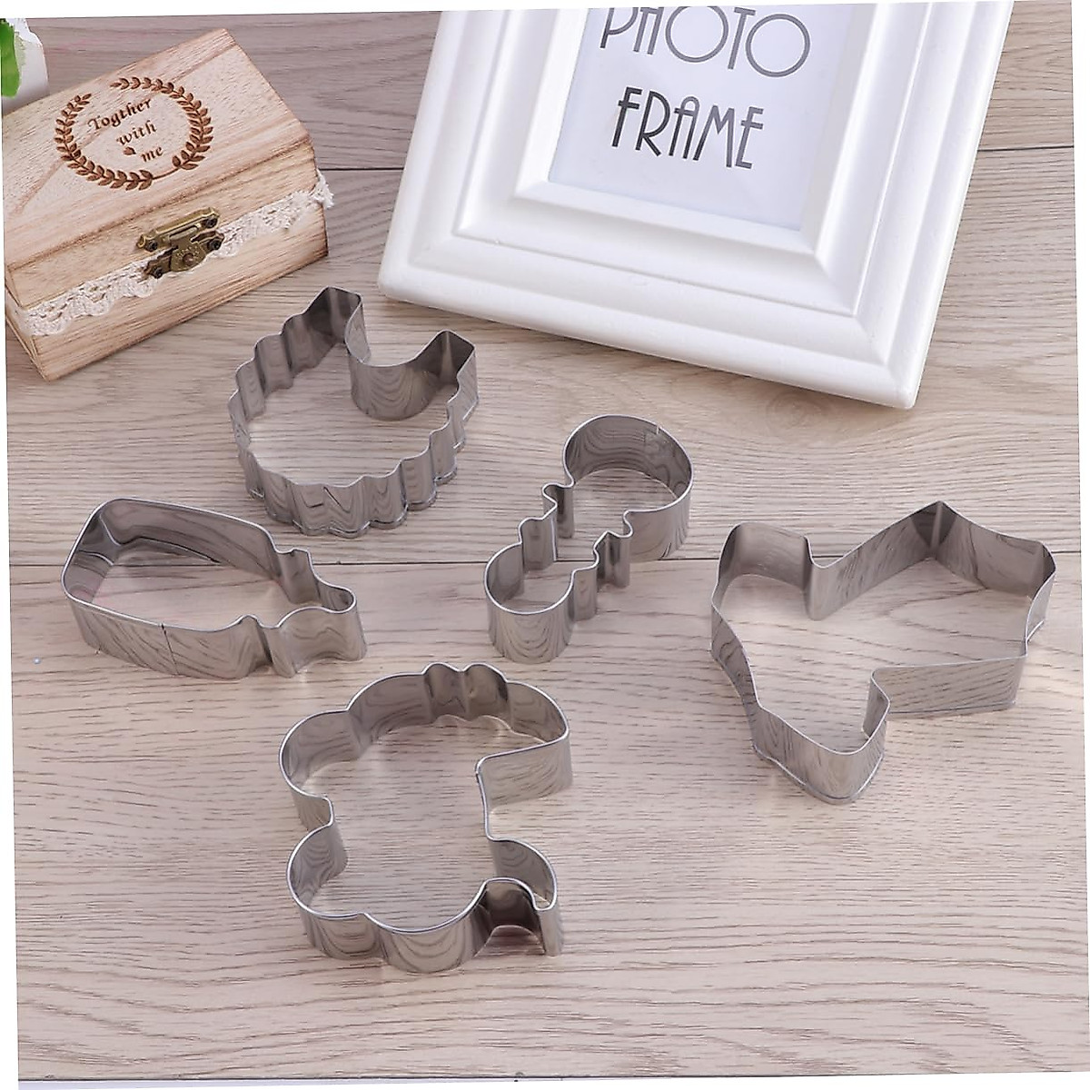 Abaodam Kids Kits Diy Chocolate Cutter Baby Shower Chocolate Metal Cookie Cutters Fruit Embossed Mini Cookie Biscuit Cutter Mould Baby Crackers Biscuit Mold Die Cutting Short Sleeve Child