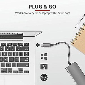 Trust Dalyx 7-in-1 USB-C Multi-Port Adapter - Grey