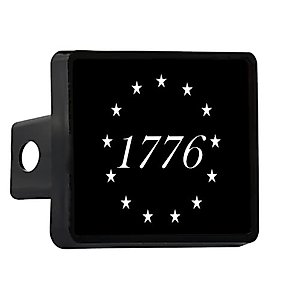 Betsy Ross 1776 USA American Flag Trailer Hitch Cover Plug US Patriotic Vintage Rustic Flag