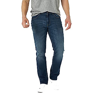 Lee Men's Extreme Motion Bi-Stretch Straight Fit Tapered Leg Jean, Bucket, 36W x 29L