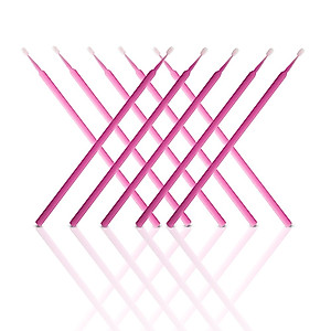 GoWorth 500Pcs Durable Micro Disposable Eyelash Extension Individual Applicators Mascara Brush for Make up and Clean and Compatible and Eyelash Dedicated