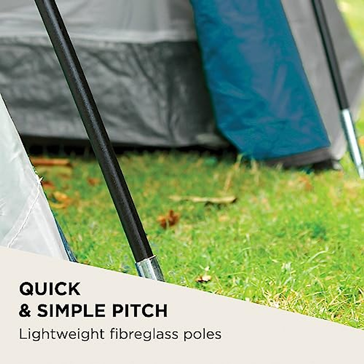 Coleman Cortes 3 Tent, 3 Man Tent, 1 Bedroom Hiking Tent, Absolutely Waterproof Lightweight Camping Tent with Sewn-in Groundsheet, Blue