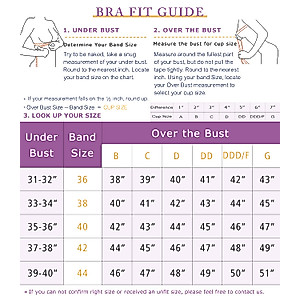 wirarpa Women's Bras Comfortable Ultimate Soft Wireless Full Coverage Floral Jacquard Non-Padded Plus Size Bra Beige 42D