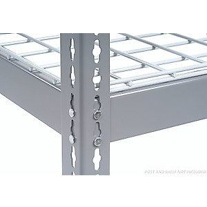 Nexel Global Industrial Wire Shelving Wire Mesh Deck (Shelf), 50"W x 24"D, 1/4" Thick Gray Epoxy Finish, 3" Openings, Reinforced