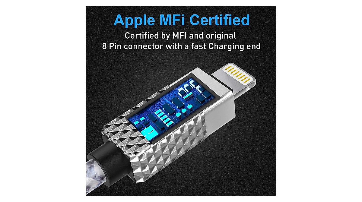 Extra Long MFi Certified iPhone Charger Cable 16FT