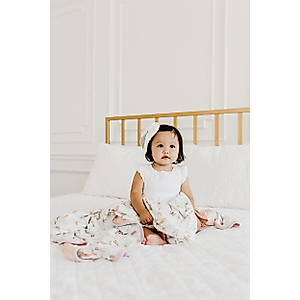 Large Premium Knit Baby 3 Layer Stretchy Quilt Blanket Coral by Copper Pearl