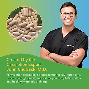 VITASUPPORTMD Lymphatic Formula, Diosmin Hesperidin 1000 mg, MPFF Lymphatic Support, Lymph System Support, Vitamin D3 and Selenium Supplement, 60 Capsules