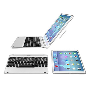 Arteck iPad Air 10.5-inch Keyboard, Ultra-Thin Bluetooth Keyboard with Folio Full Protection Case for Apple iPad Air 3 10.5-inch (2019) / iPad Pro 10.5-inch (2017) with 130 Degree Swivel Rotating