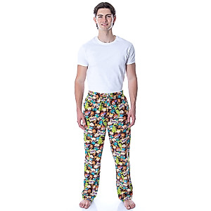 Nickelodeon Men's Rugrats Character Mashup Adult Loungewear Sleep Bottoms Pajama Pants (Large) Multi