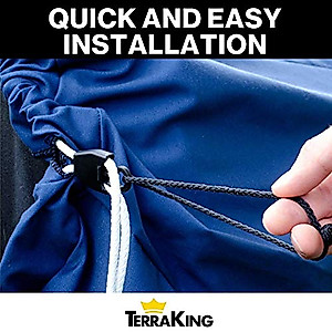 TerraKing Original Lawn Tractor Leaf Bag,Navy Blue