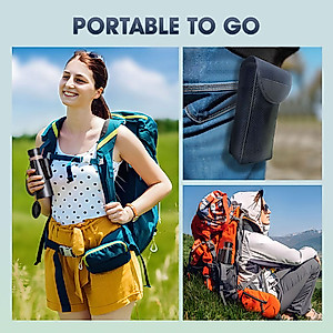RYMLESS 12 x 50 High Power Monocular Smartphone Adapter and Tripod, Tote Bag - Perfect for Bird Watching, Hiking, Camping, Wildlife Watching（Black）