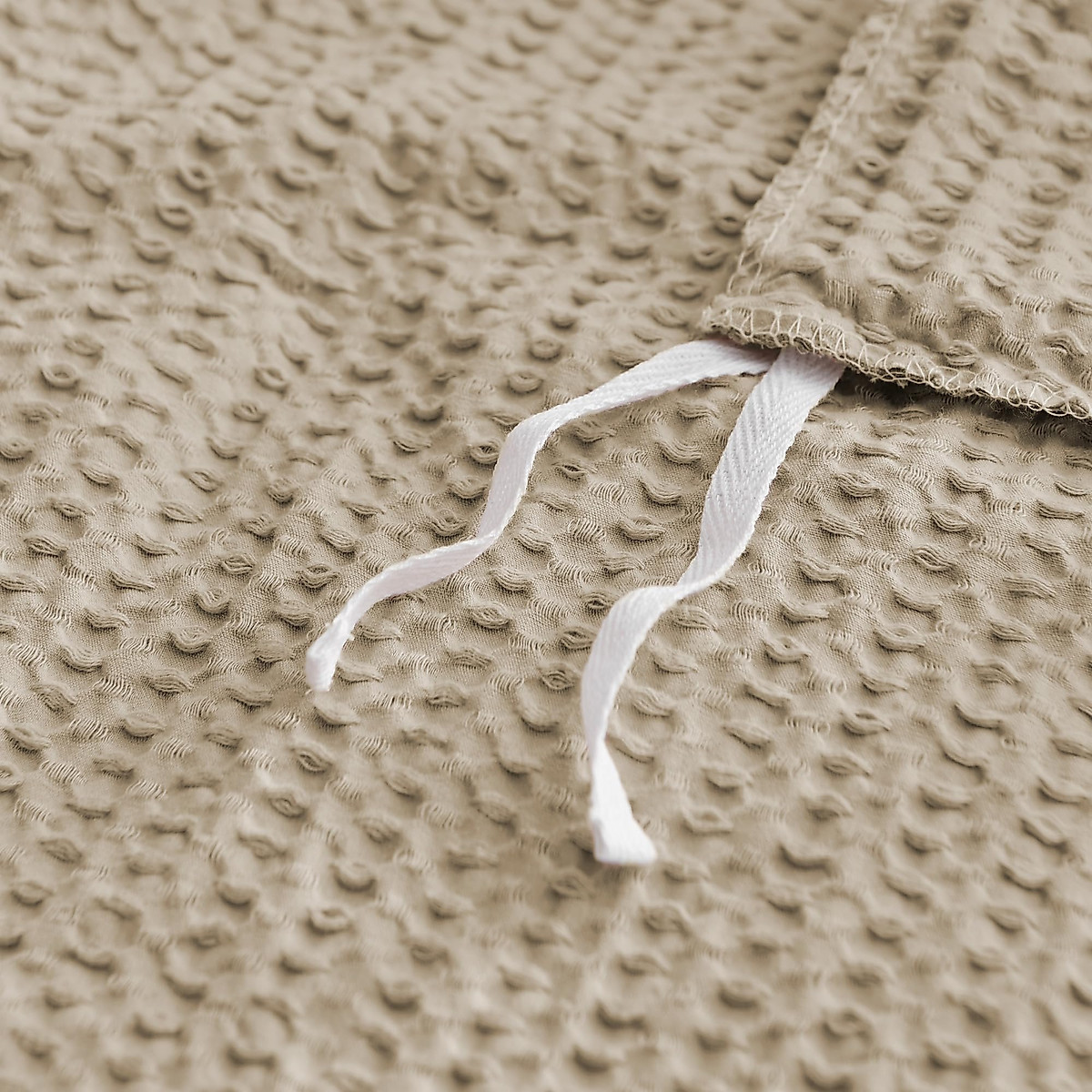 Levtex Home - Cloud Waffle Duvet Cover Set - King Duvet Cover + Two King Pillow Cases - Waffle Weave - Taupe - Duvet Cover (106 x 94in.) and Pillow Case (36 x 20in.) - Cotton