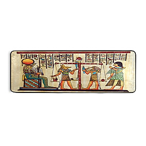 ALAZA Egyptian Papyrus Vintage Collection Area Mat Rug Rugs for Living Room Bedroom Kitchen 2' x 6'