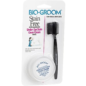 Bio-Groom Stain-Free Dog Eye Cream - Tear Stain Remover for White Dogs, Natural Eye Wash, Hypo-Allergenic, Cruelty-Free, Made in USA, Gentle Eye Cleaner for Dogs - 0.7 oz 1-Pack
