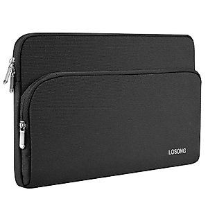 Losong Portable Monitor Case 15.6 Inch, Protective Carrying Sleeve Storage Bag, Portable Display Bag with Accessory Pocket for 15.6 Inch Portable Monitor, Size-15.3"x9.9" Black