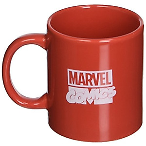 ICUP Marvel Spider-Man Face Embossed Logo Ceramic Mug, 20 oz, Clear