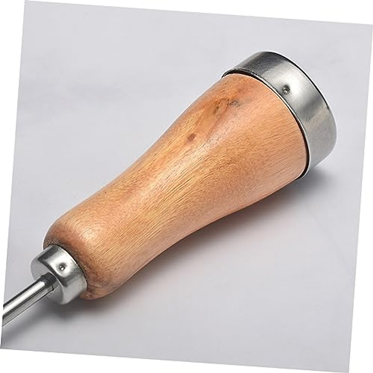 2pcs Remove ice from Refrigerator Round ice Scraper Bartender ice Remover ice Pick Stainless Steel Shovel deicing Scoops defrost Shovel deicer ice ax Tool monodent ice Cubes Bamboo