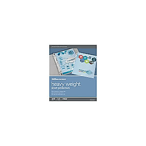 Office Depot Heavyweight Sheet Protectors, 8 1/2in. x 11in., Clear, Pack Of 100, OD491658