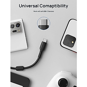 JSAUX PS5 Controller Charging Cable 10FT, USB C [Anti-Interference Magnetic Ring] Fast Charger Cord for PS5 DualSense Controller, X-Box Series X/S Controller, Switch/Pro/Lite Controller, Steam Deck