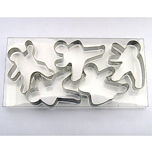 LAWMAN Kung Fu Karate Ninjabread man Cookie Cutter Fondant Baking Biscuit Fruit Cutter Set 5 pcs