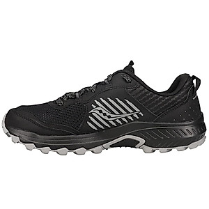Saucony Men's Excursion TR15 Trail Running Shoe, BLACK/SHADOW, 13