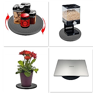 Heavy Duty Rotating Swivel Stand with Steel Ball Bearings - Lazy Susan Spray Paint Turntable for Flat Panel Monitors, Potted Plants,TV's, Sculpture , Speakers (10 inch-2pack)