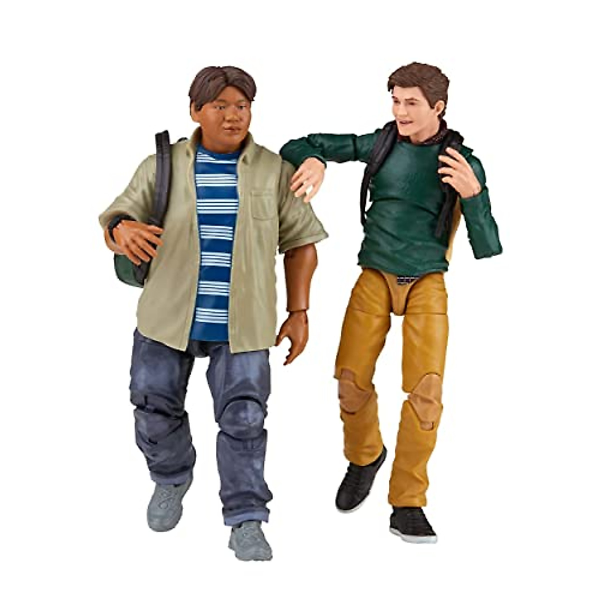 Spider-Man Marvel Legends Series 60th Anniversary Peter Parker and Ned Leeds MCU 6-inch Action Figures, 7 Accessories (pack of 2)