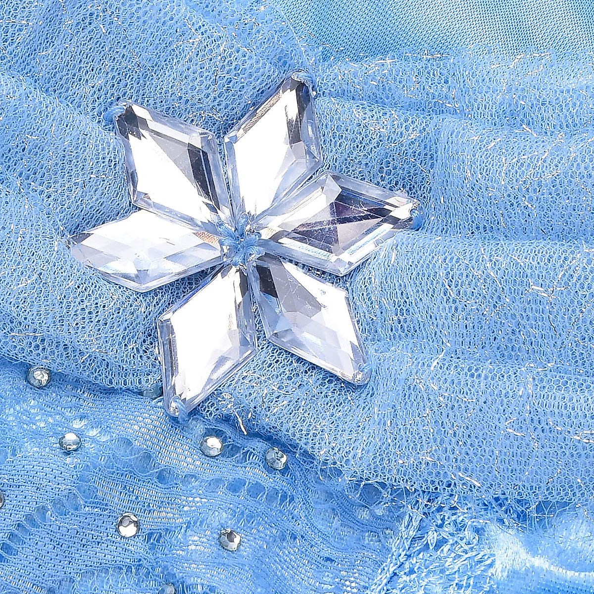 GJDAMFD Girls Dress up Costume Blue Butterfly Princess Dresses with Accessories for Little Girls 3-4T