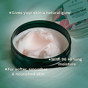 The Body Shop British Rose Body Butter – Nourishing & Moisturizing Skincare for Normal Skin – Vegan – 6.75 oz