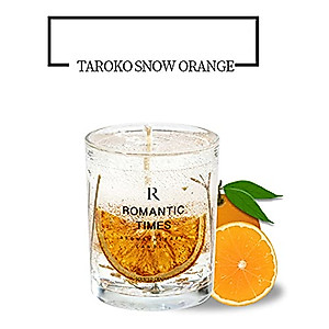 Romantic Times Jelly Scented Candles Real Flower Essential Oil Incense Candle Soothing Fragrance Cup 7.4 Oz Burning 50 Hours Floral Decorative (Velvet Rose)