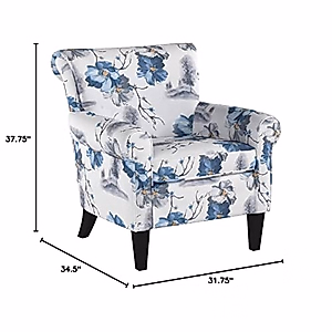Christopher Knight Home Roseville Fabric Club Chair, Floral Print