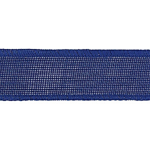 MEEDEE Royal Blue Burlap Ribbon 1.5 Inch Wired Edge Roll for Christmas Wreath, Welcome Wreath, Gift Wrapping, Garland, Bows Making, Swag, Home Decor (10 Yards)